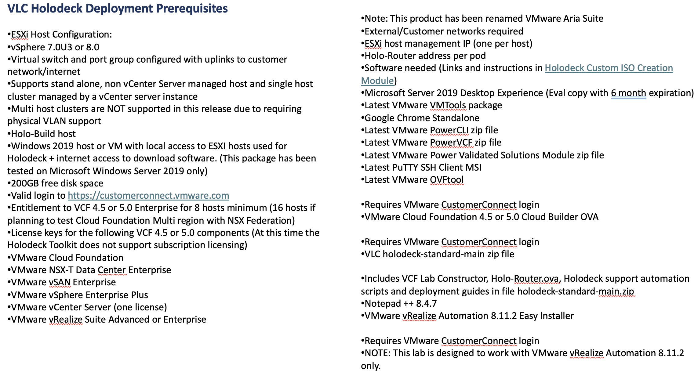 VMware Holodeck – Bervid.net
